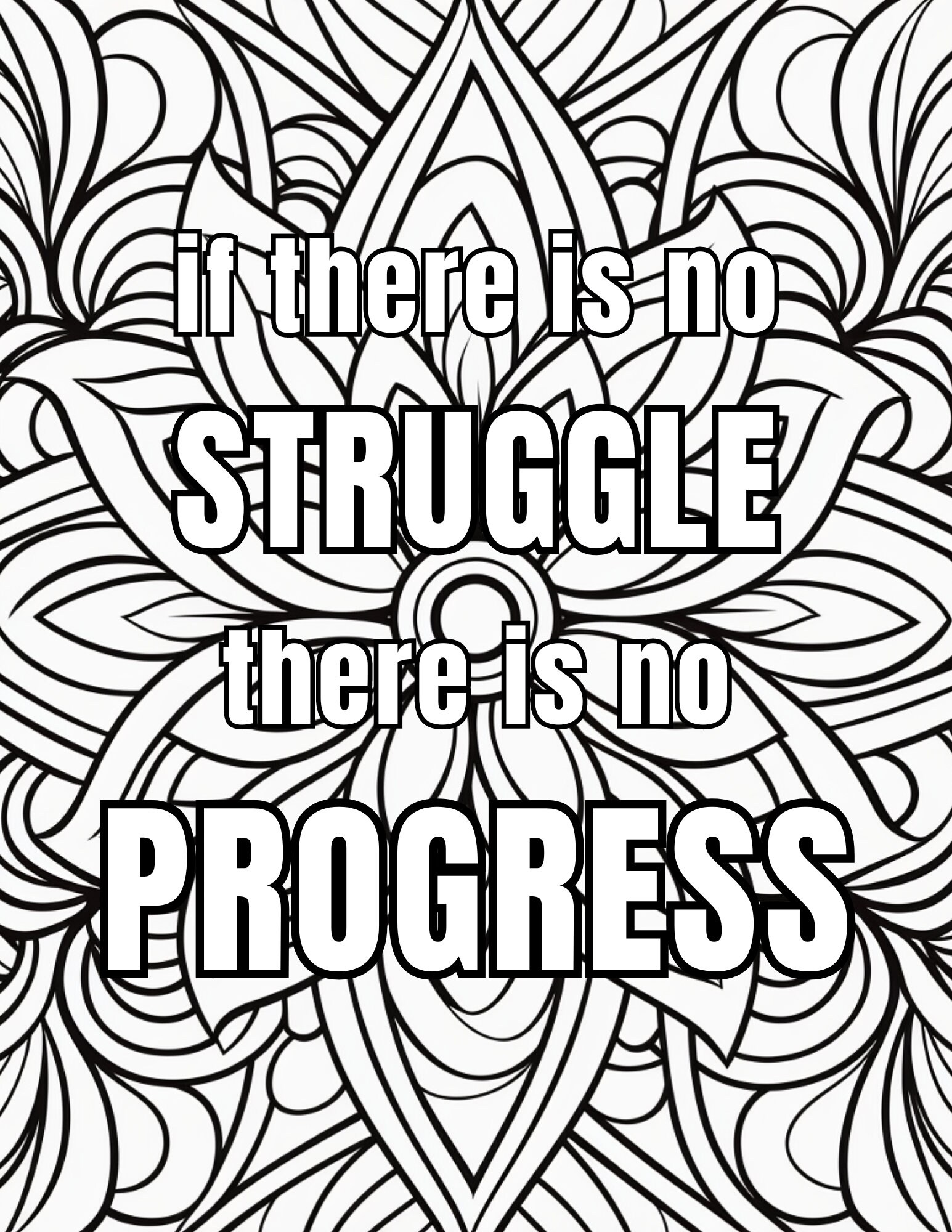 Motivational Colouring Pages Adult Colouring Mindful Colouring Quotes ...