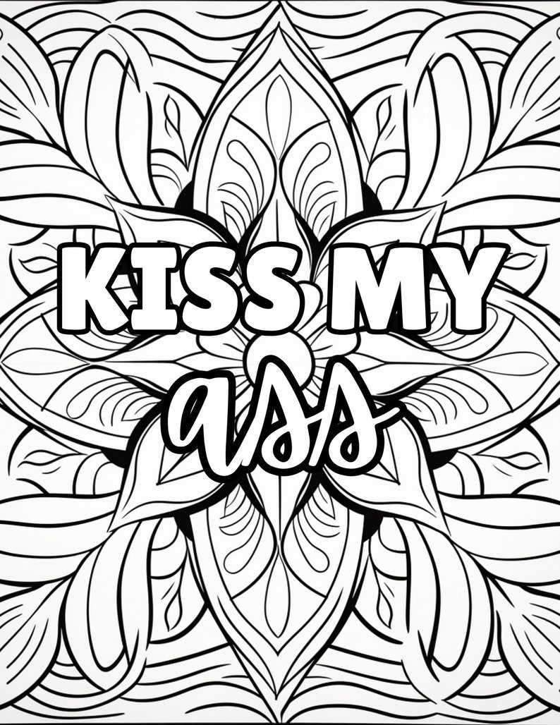 Swear Words Colouring Pages | Adult Colouring | Mindful Colouring ...