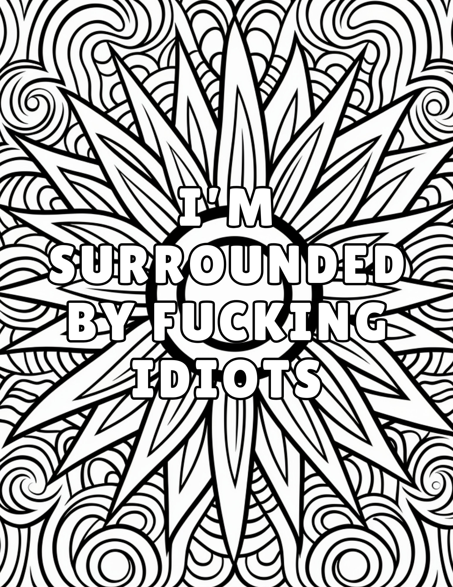 Swear Words Colouring Pages Adult Colouring Mindful Colouring Quotes ...