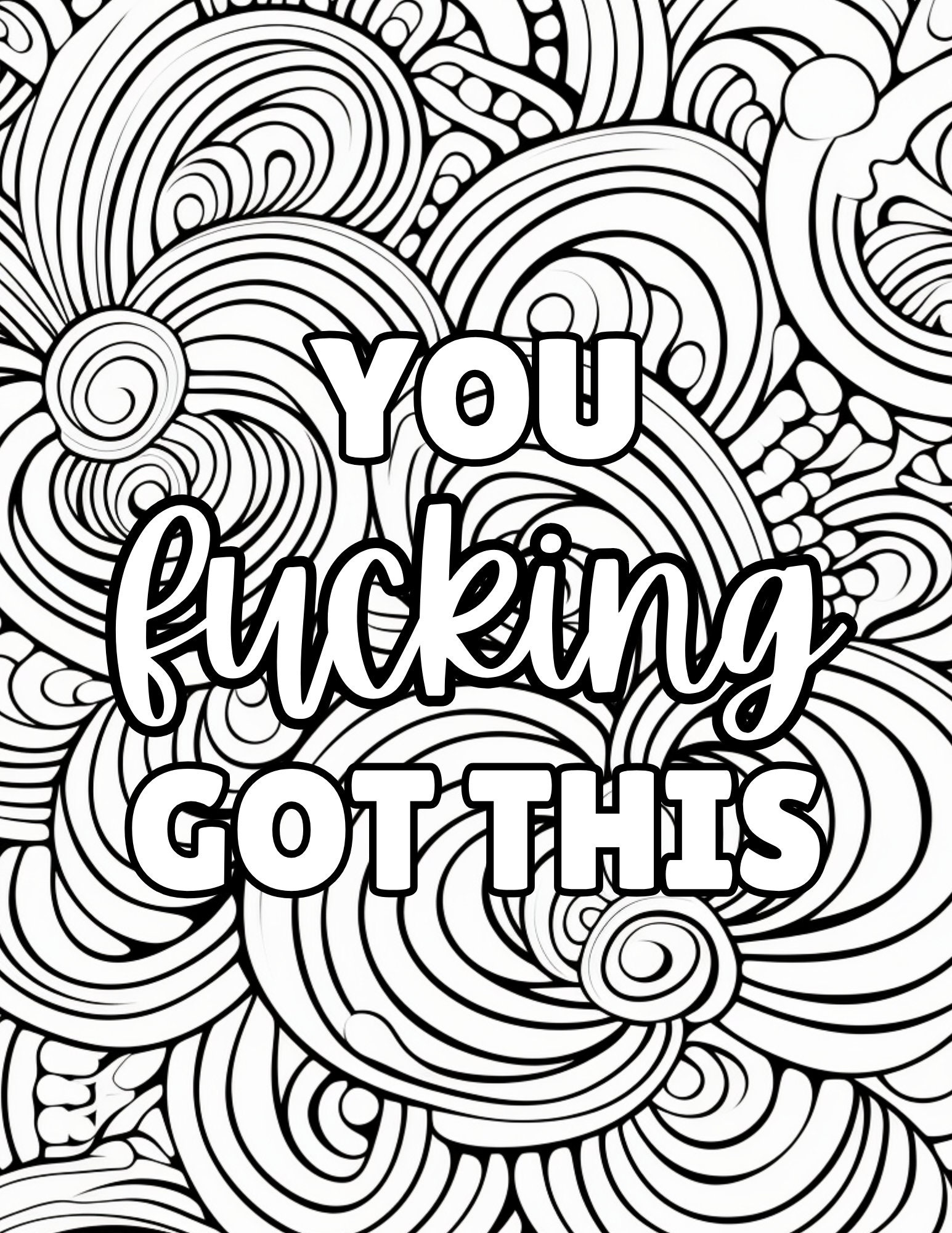 Swear Words Colouring Pages | Adult Colouring | Mindful Colouring ...