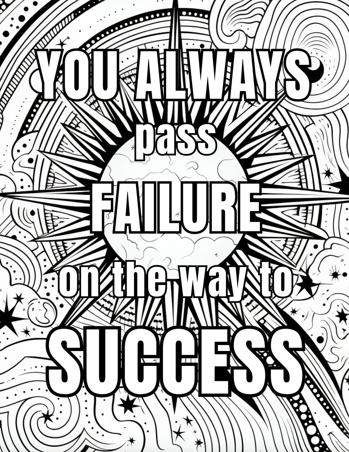 Motivational Colouring Pages Adult Colouring Mindful Colouring Quotes ...