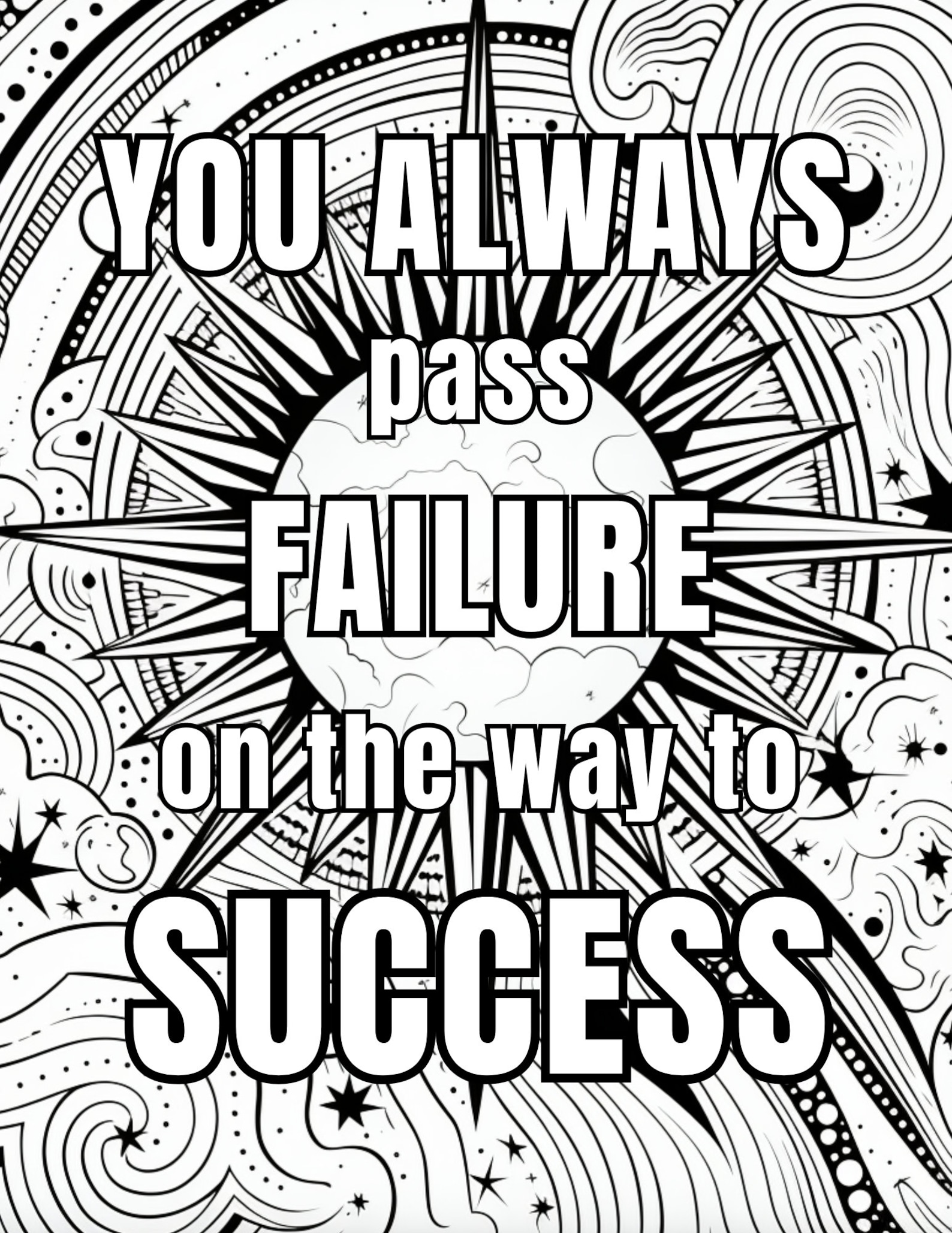 Motivational Colouring Pages Adult Colouring Mindful Colouring Quotes ...