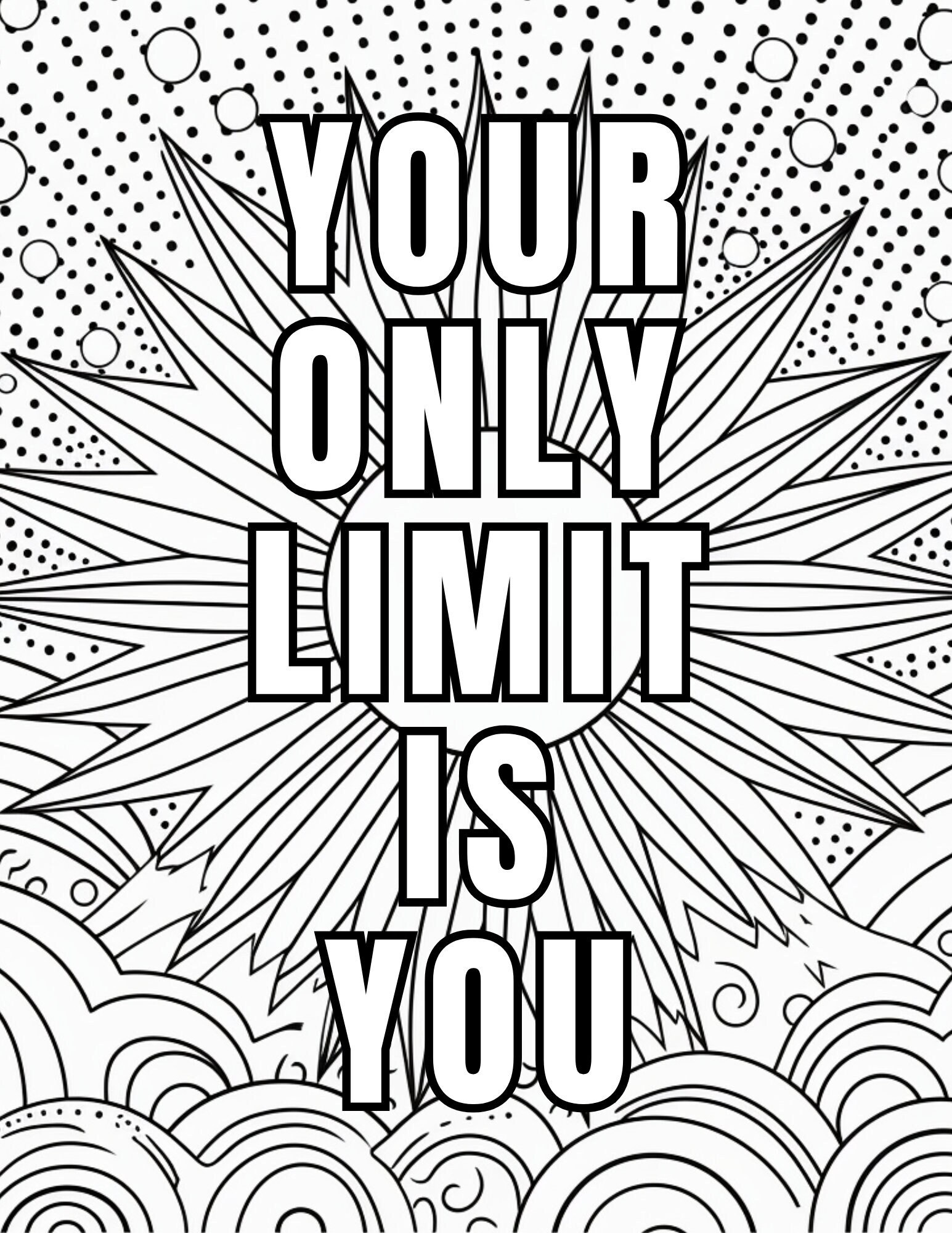 Motivational Colouring Pages | Adult Colouring | Mindful Colouring ...