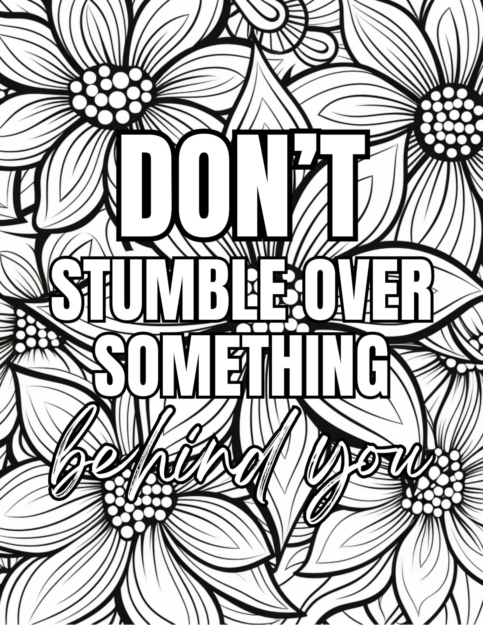Motivational Colouring Pages Adult Colouring Mindful Colouring Quotes ...