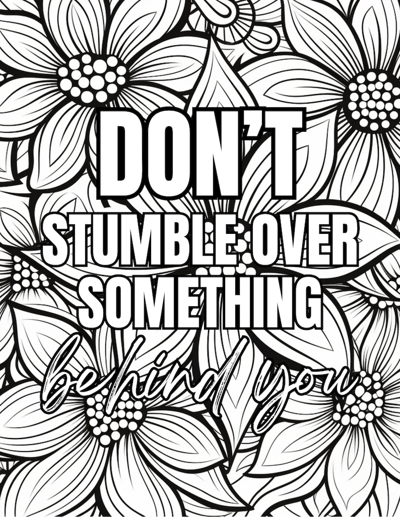 Motivational Colouring Pages Adult Colouring Mindful Colouring Quotes ...