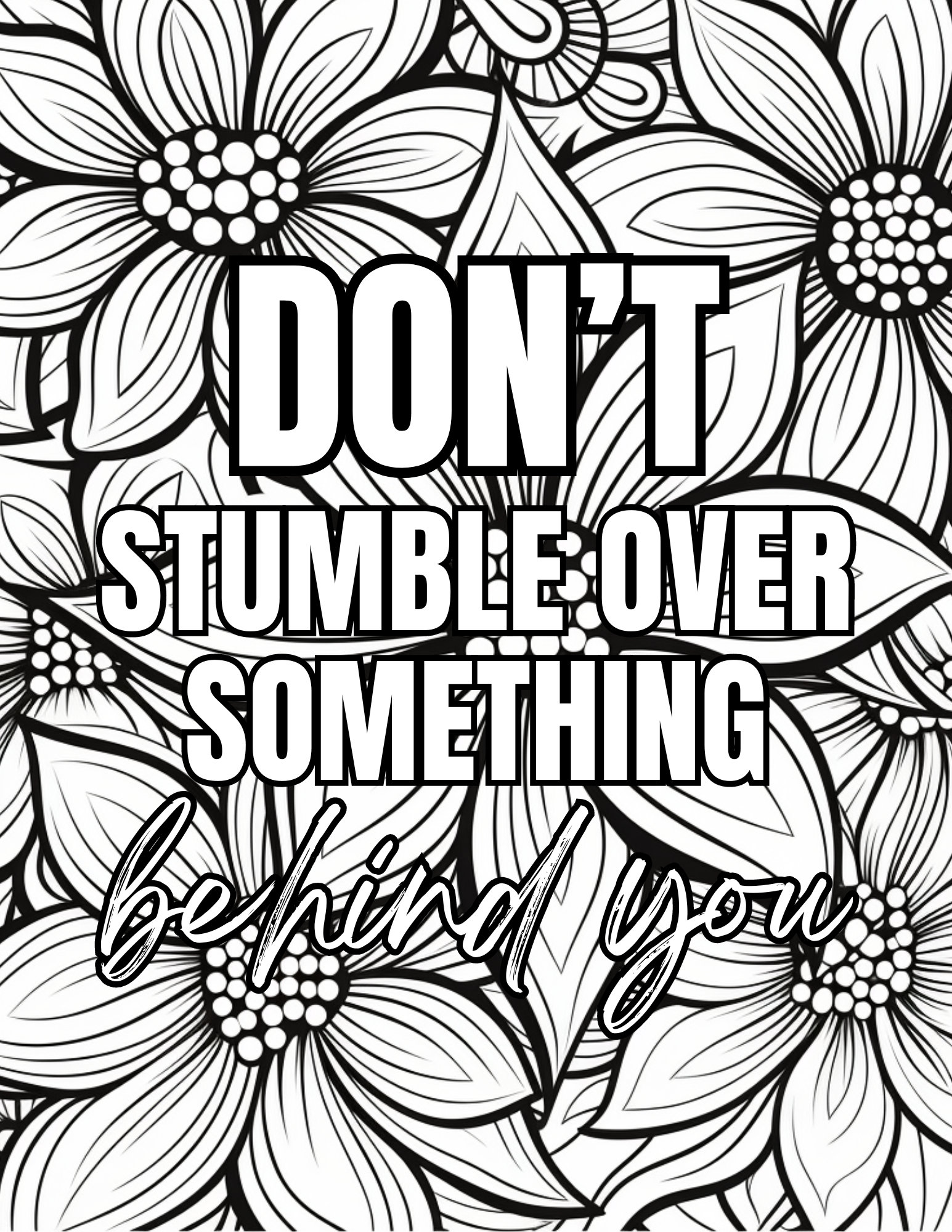 Motivational Colouring Pages Adult Colouring Mindful Colouring Quotes ...