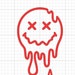 Drippy Smiley Face Premium Vinyl Decal Multiple Colors - Etsy