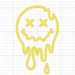 Drippy Smiley Face Premium Vinyl Decal Multiple Colors - Etsy