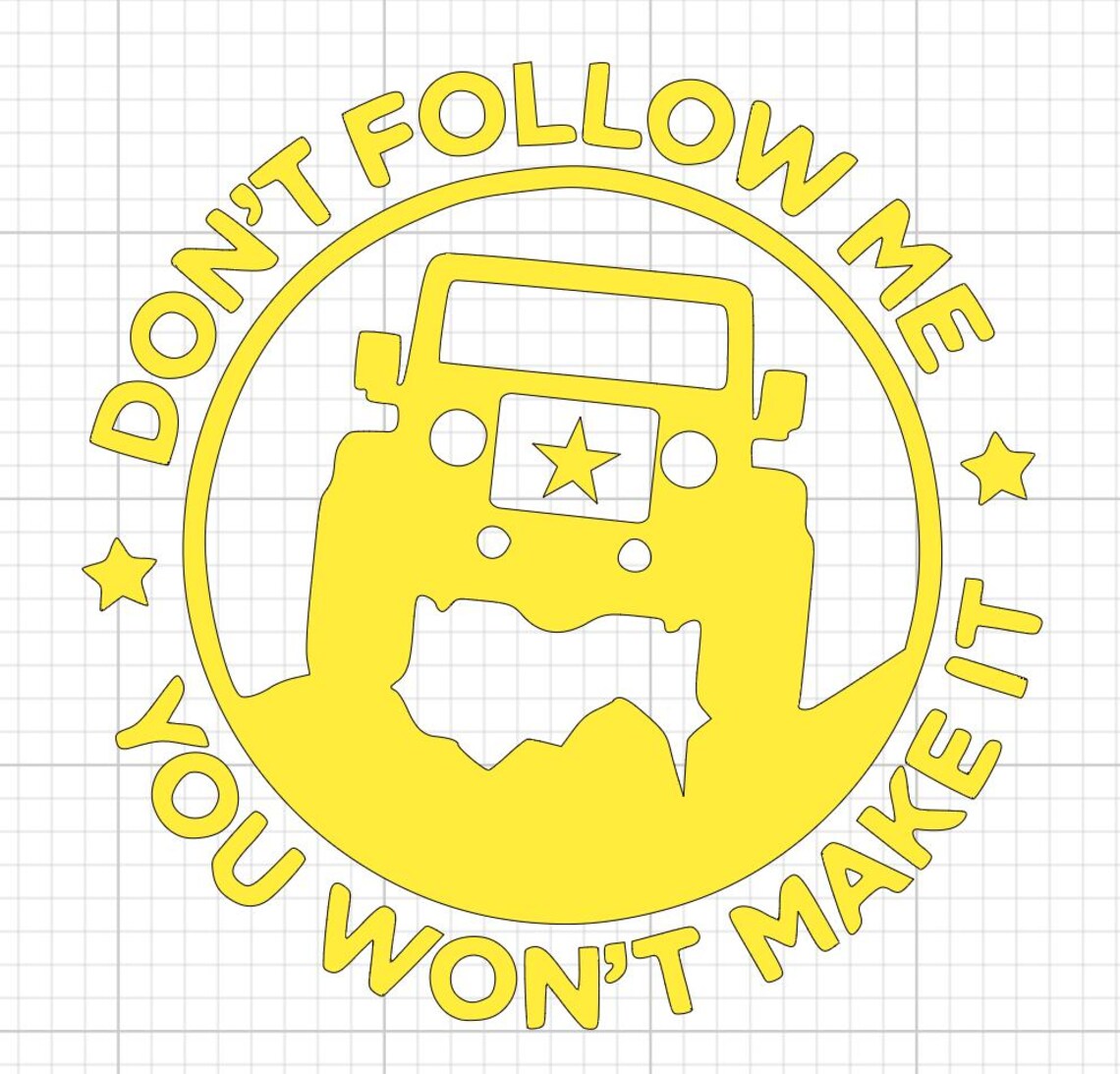 Don't Follow Me Decal Multiple Colors 5x5 - Etsy
