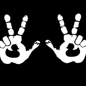 Jeep Duck Hand Decals Set of 2 Premium Vinyl Multiple Colors - Etsy