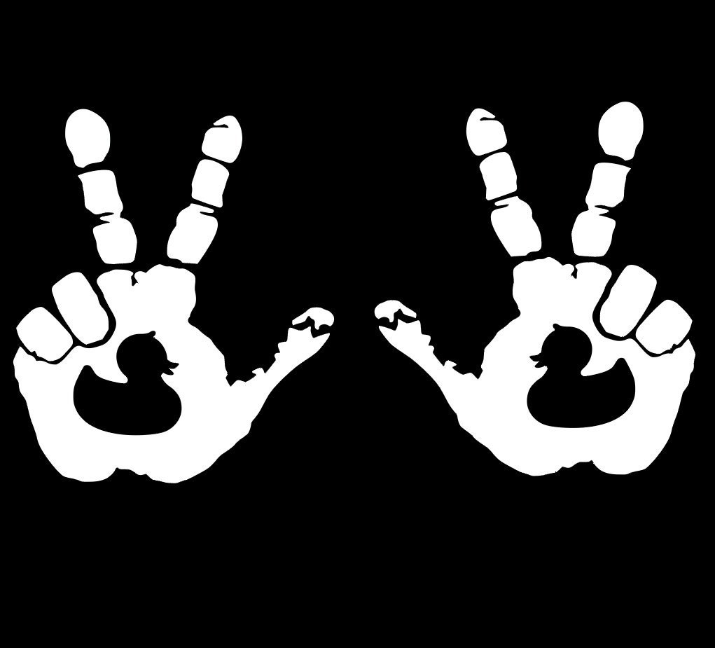 Jeep Duck Hand Decals Set of 2 Premium Vinyl Multiple Colors - Etsy