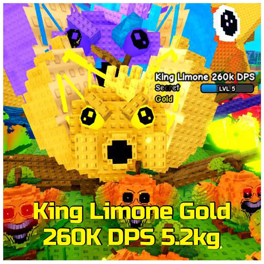 Plants Vs Brainrots | King Limone Gold 5.2kg Secret | Cheap & Fast ...