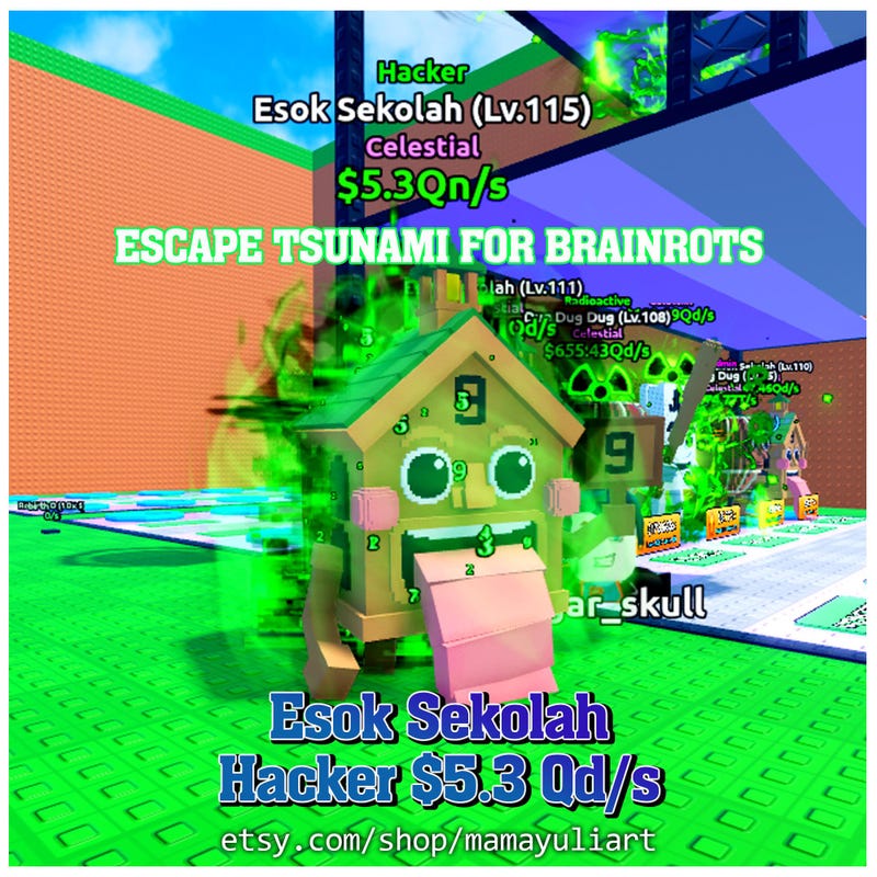 Tsunami Brainrot - Etsy UK