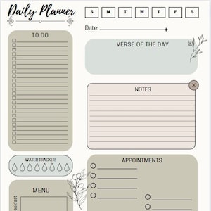 Daily & Weekly Planner Pages *printable* - Etsy