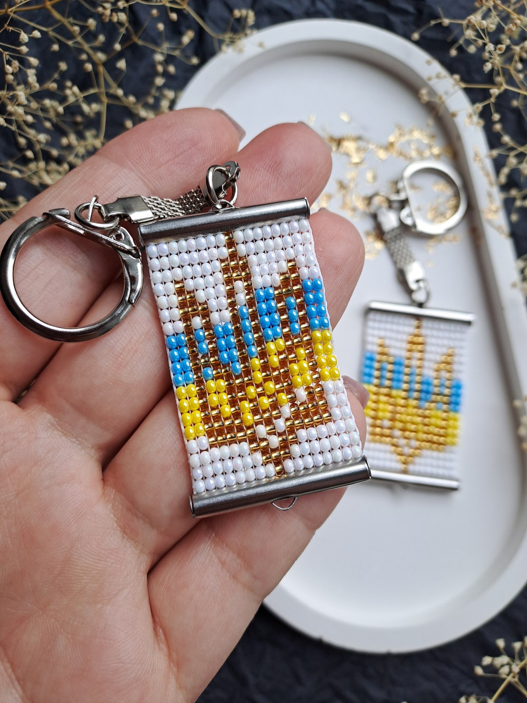 Keychain With Ukrainian Symbols - Etsy