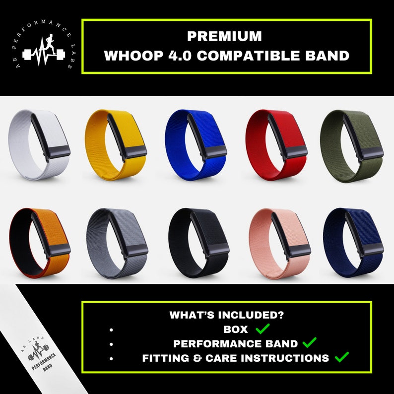 Whoop 4.0 Premium Wrist Compatible Strap - AR Labs Performance Band - Etsy