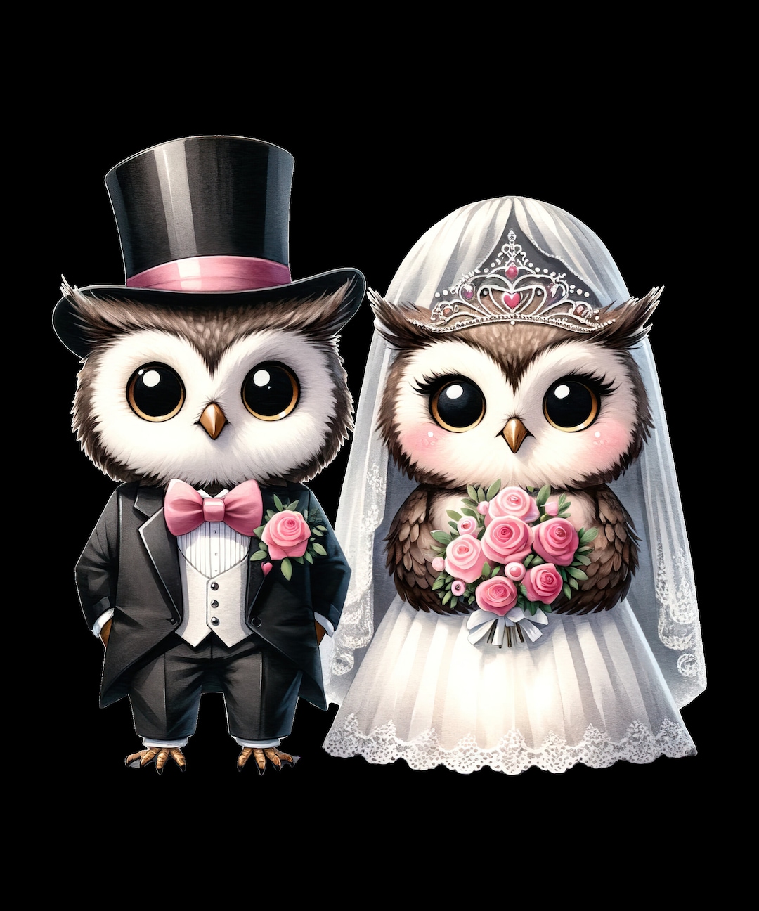 Valentine Owls Wedding Png, Valentine Png, Valentin Png, XOXO Png, Hart ...