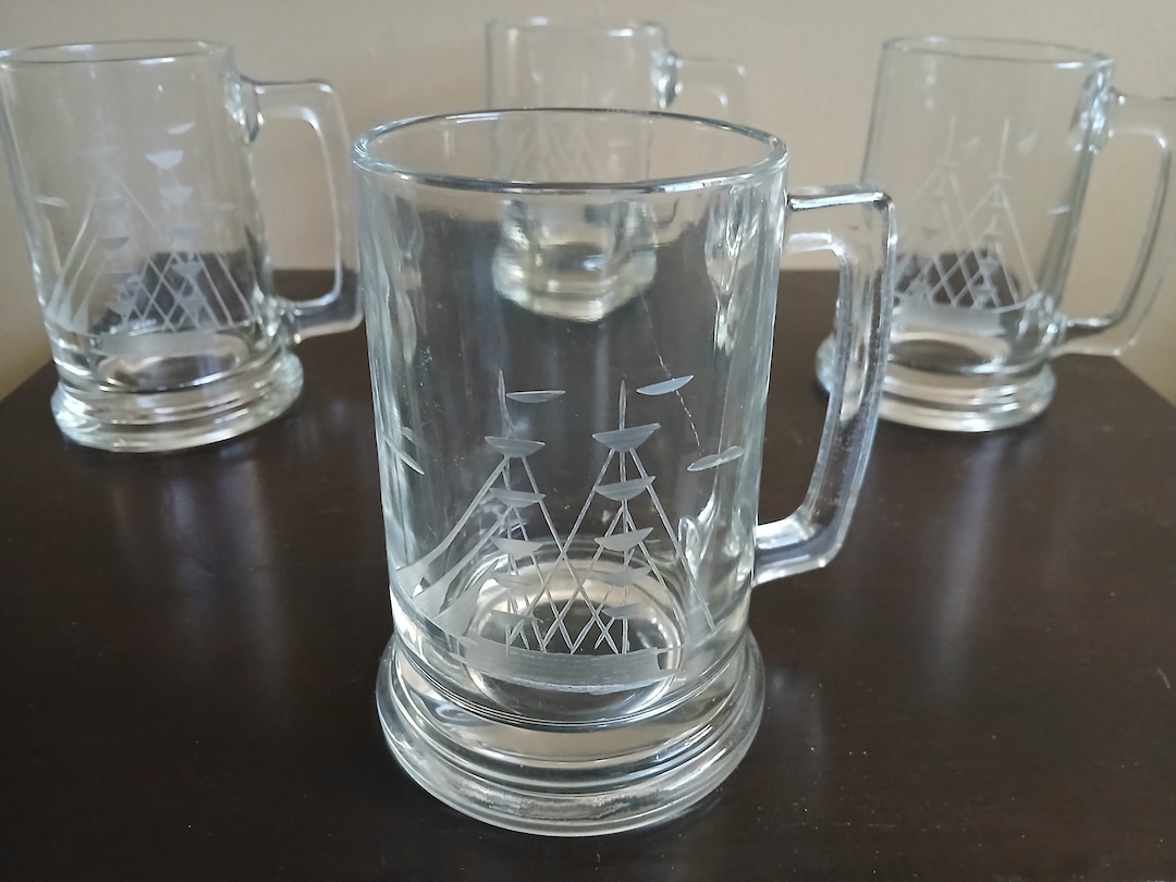 Schooner Beer Mugs Set of 4 - Etsy