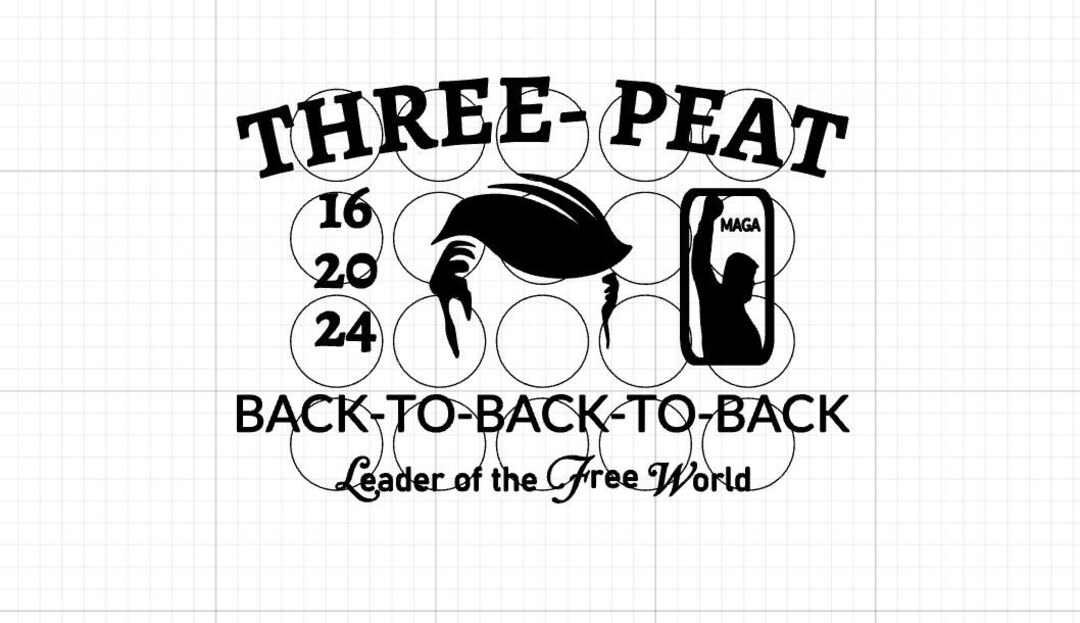 Trump Svg Png. Vance Svg Png. Three-peat. SVG. PNG. Vector Cut File ...