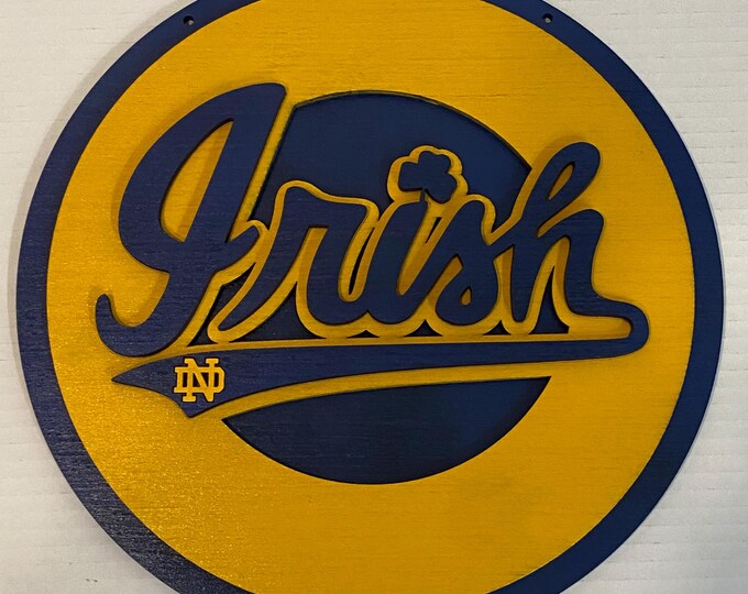 Notre Dame Layered Wall Sign. Fighting Irish. Multiple Sizes. - Etsy