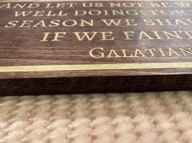 Personalized Bible Verse Wood Sign: Custom Scripture Plaque - Etsy