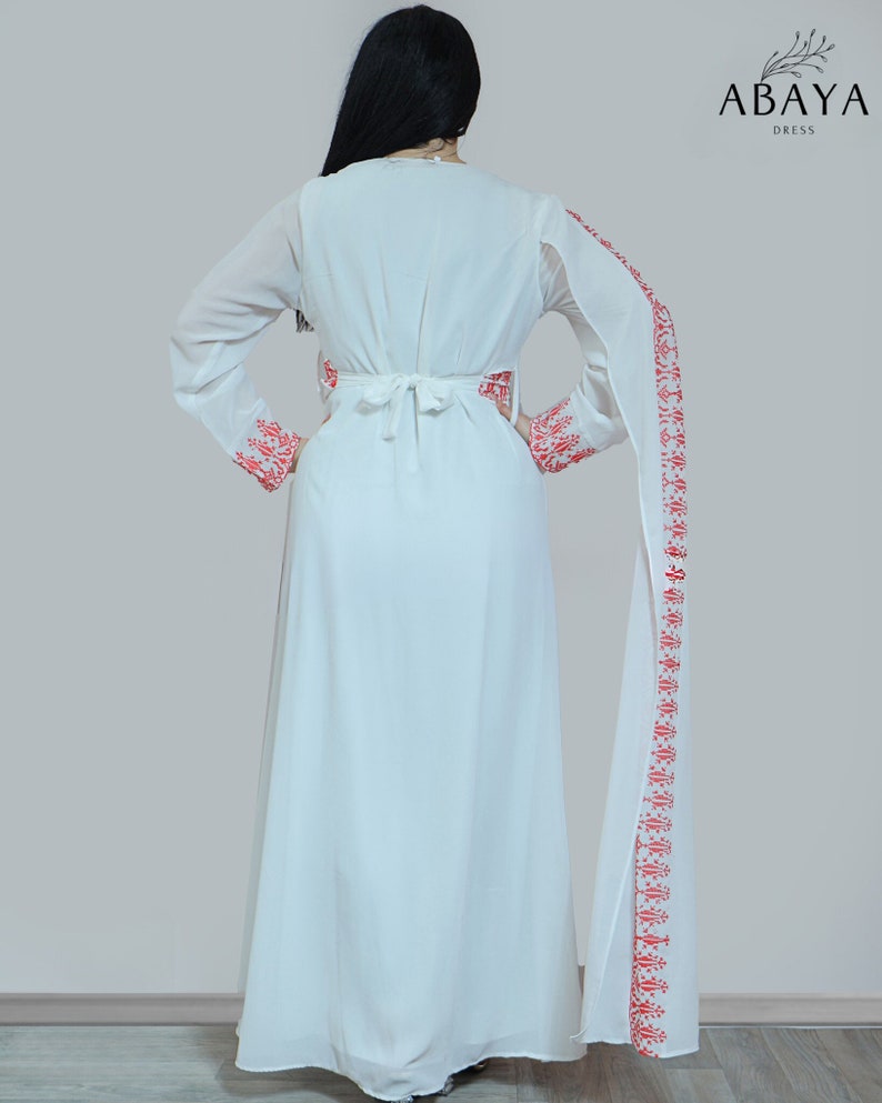 Thobe Dress From Palestine With Tatreez Embroidery and Ruffle Detail ...