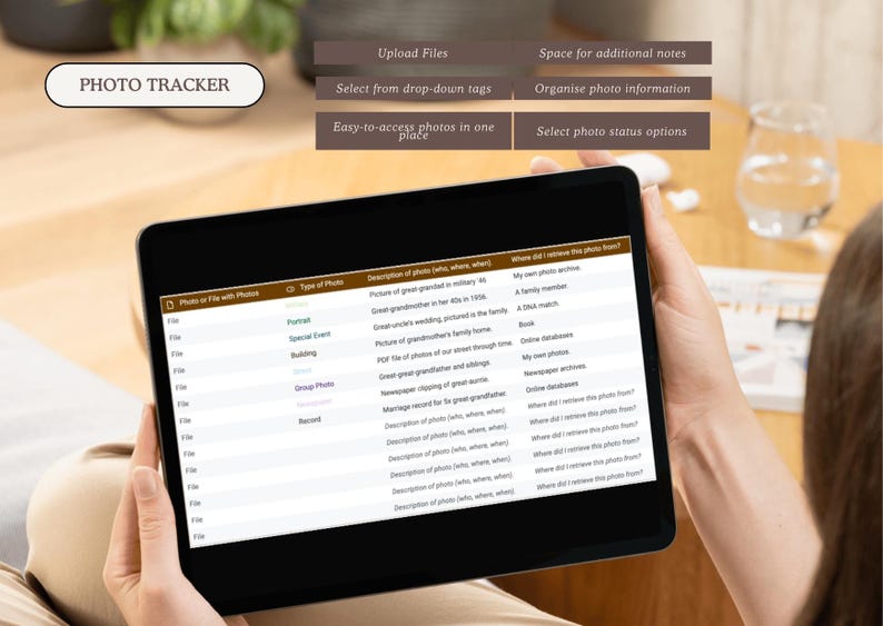 Family History Spreadsheet Templates GOOGLE SHEETS - Etsy