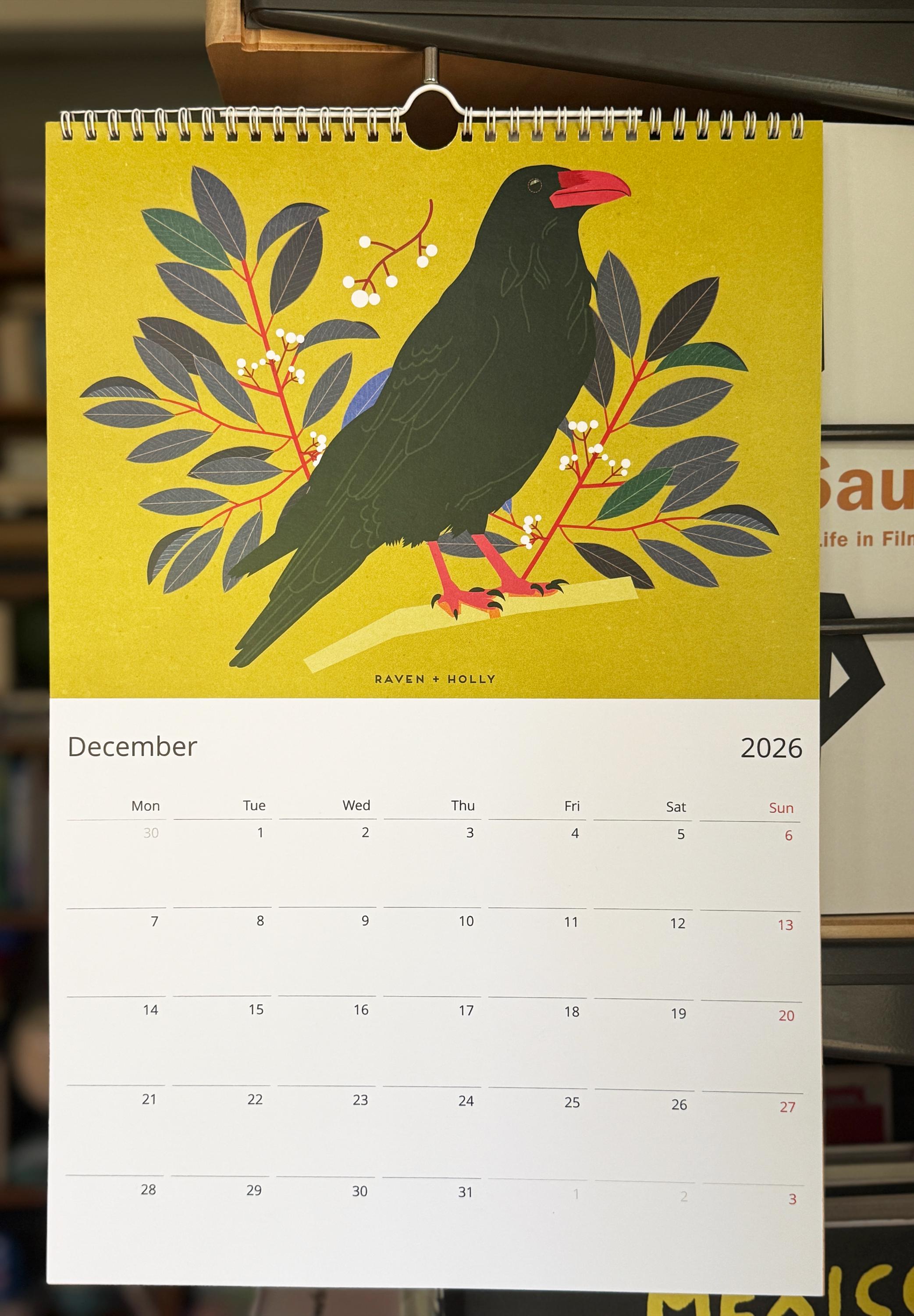 2026 Birds and Blooms Wall Calendar: Illustrated Floral Art (ships ...