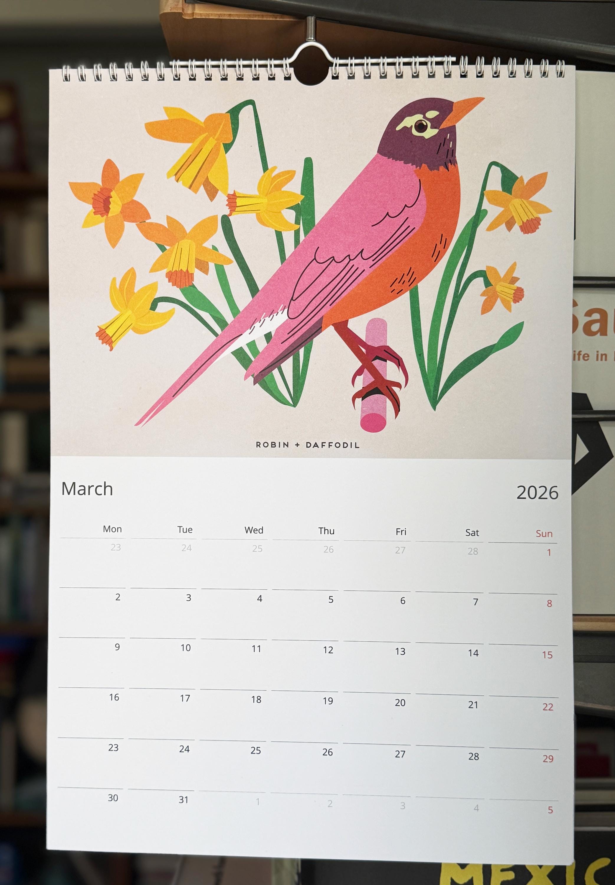 2026 Birds and Blooms Wall Calendar: Illustrated Floral Art (ships ...