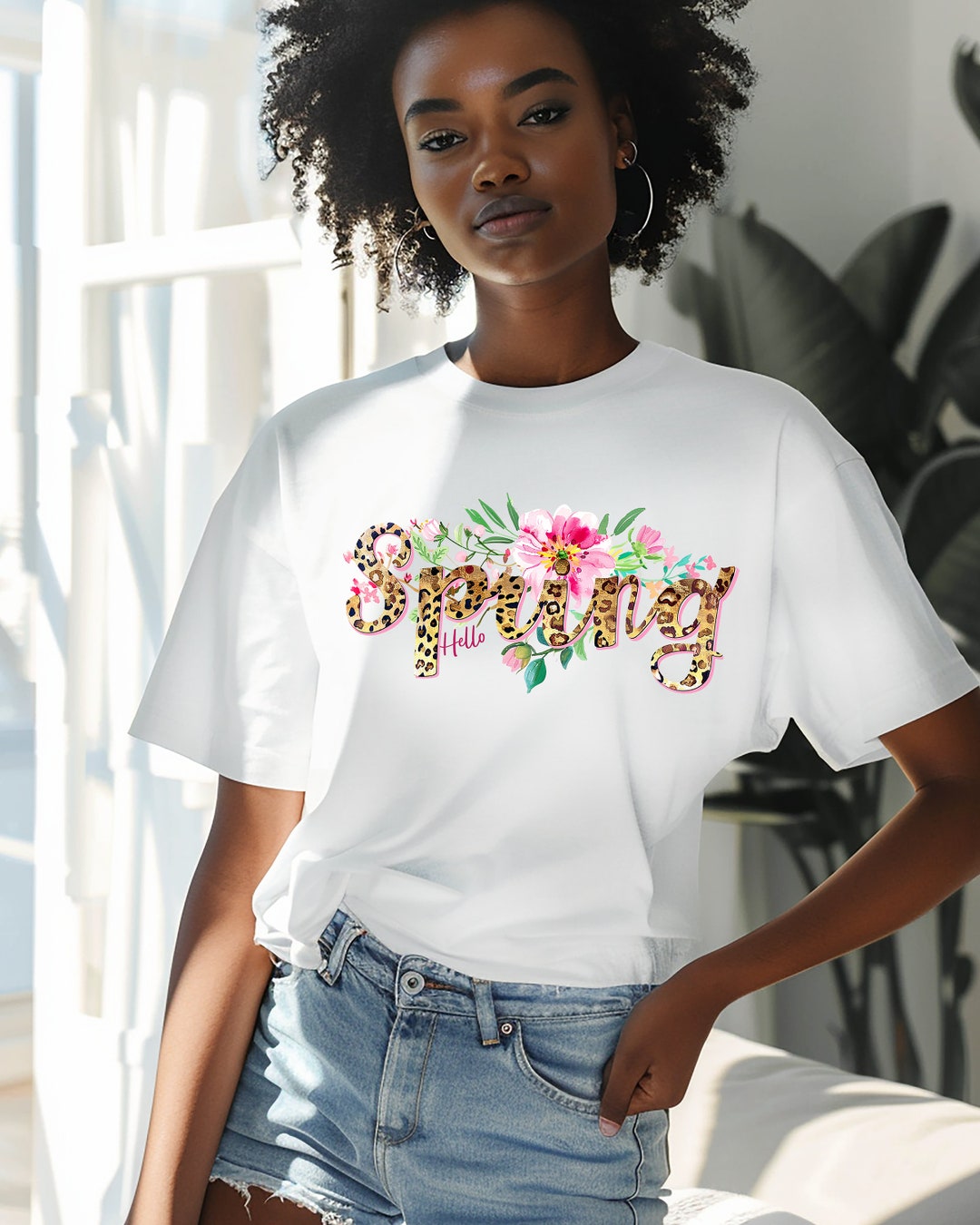 Comfort Colors® Hello Spring Shirt, Spring Shirt, Woman Oversize T ...