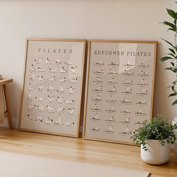 Wall Pilates Poster - Etsy