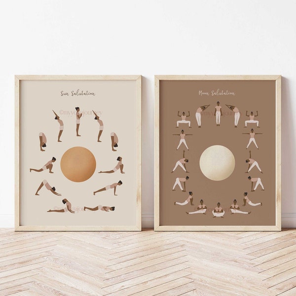 Sun Salutation Poster - Etsy