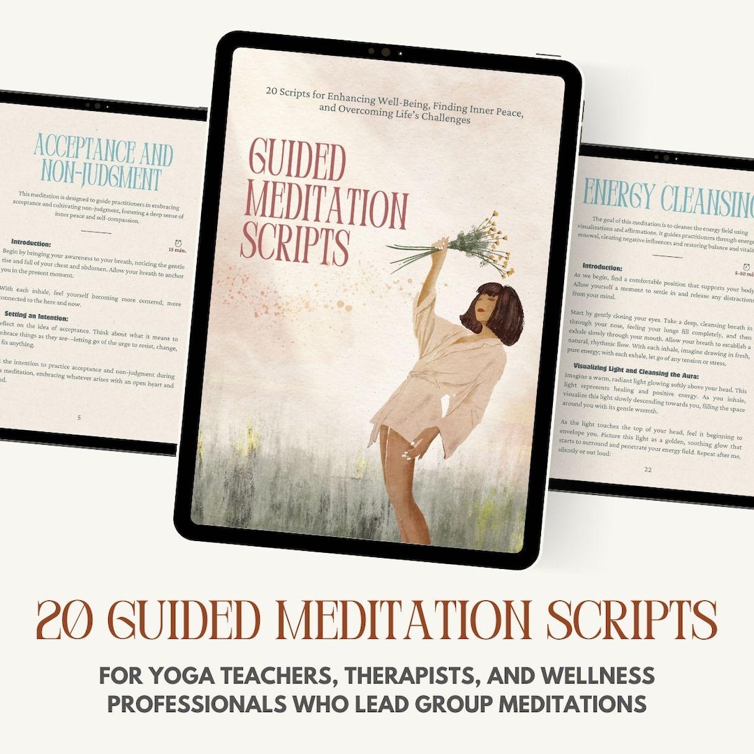 20 Guided Meditation Scripts for Yoga Teachers & Wellness Professionals ...