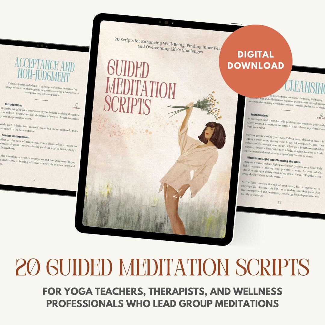 20 Guided Meditation Scripts for Yoga Teachers & Wellness Professionals ...