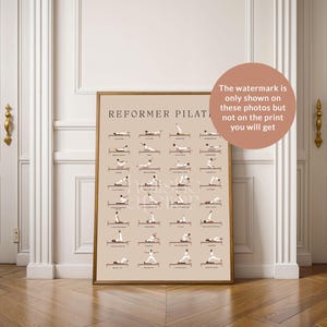 Reformer Pilates Poster, Classical Reformer Pilates, Pilates Wall Art ...