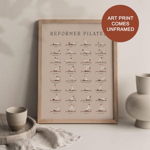 Reformer Pilates Poster, Classical Reformer Pilates, Pilates Wall Art ...