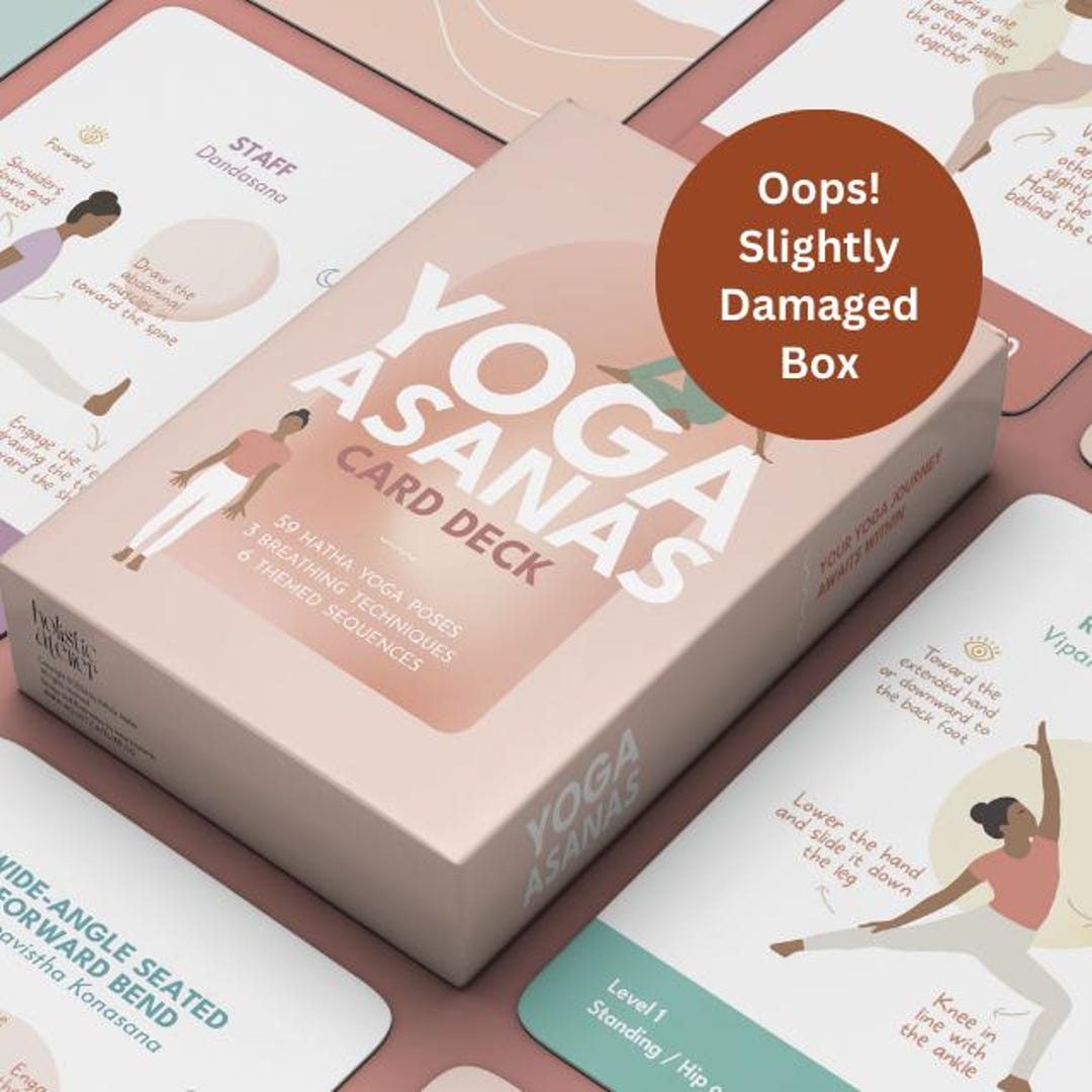 Slightly Scratched Yoga Asanas Card Deck Big Discount, Small ...