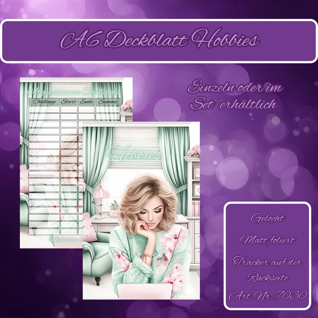 Hobbies - A6 Cover Sheet, Dashboard + Tracker Set / 7030 - Etsy