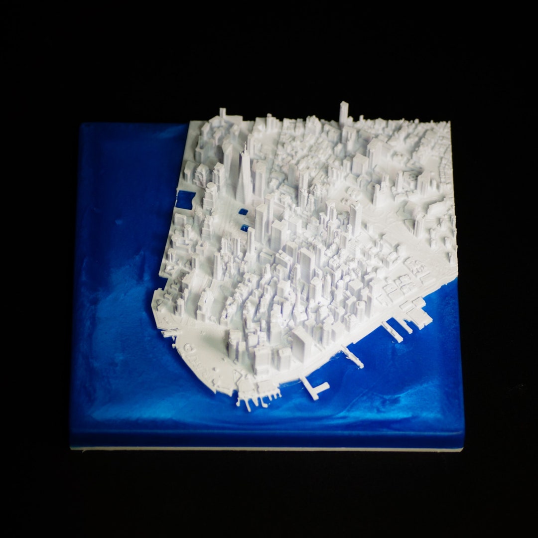 NYC 3D Printed 3D Printed Model of New York City Skyline 3D Print ...