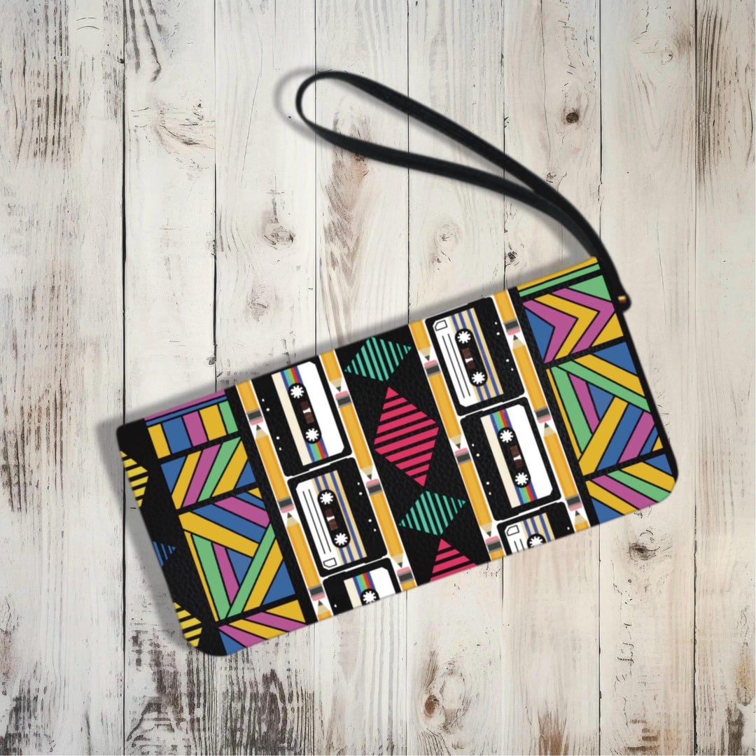 Funky Cassette Wristlet, Retro Pop Art Wallet, 80s Throwback Purse ...