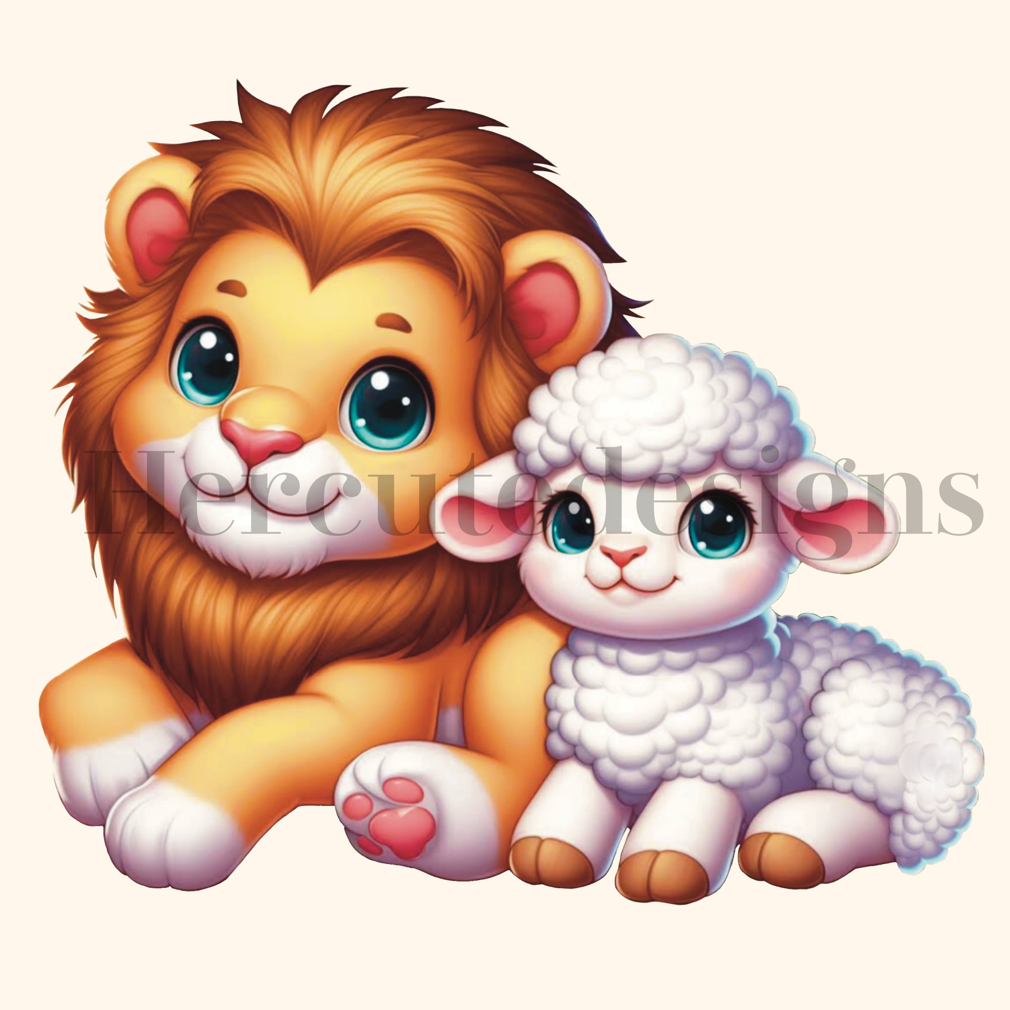 Lion And Lamb Clip Art