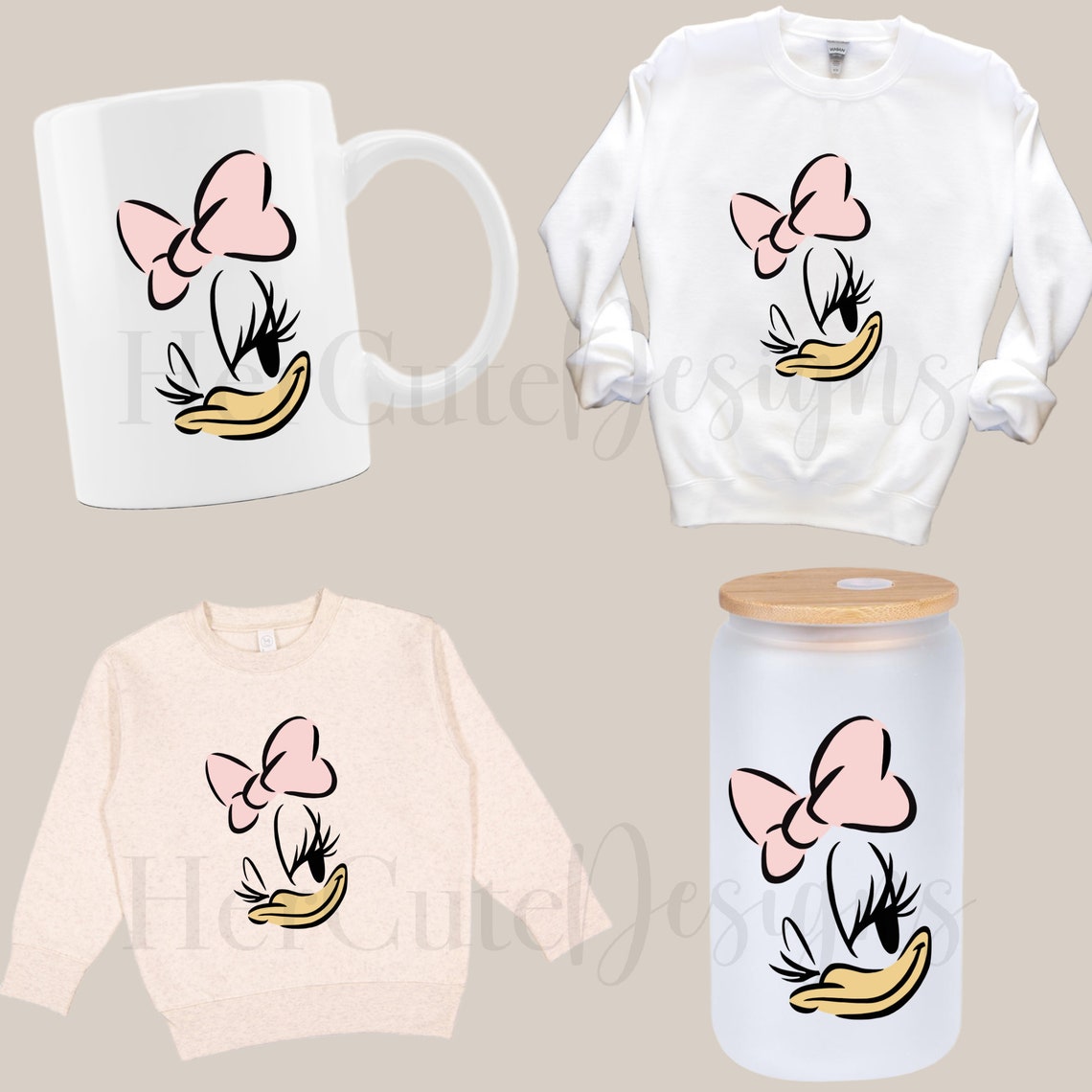 Cute Duck Face PNG | Pink Bow | Adorable | Digital Image - Etsy