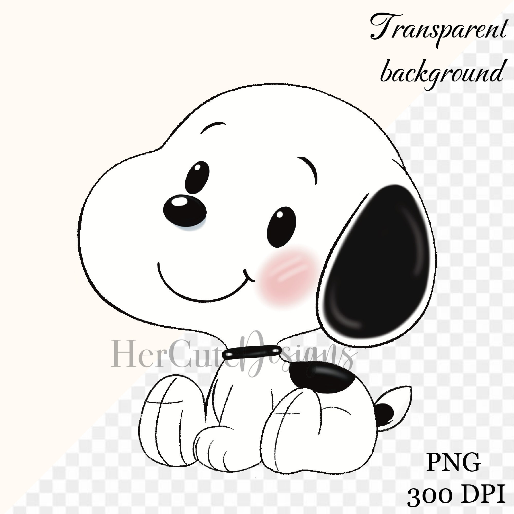 Cute Peanuts Puppy PNG black and White Dog Boy 1st Birthday Theme - Etsy