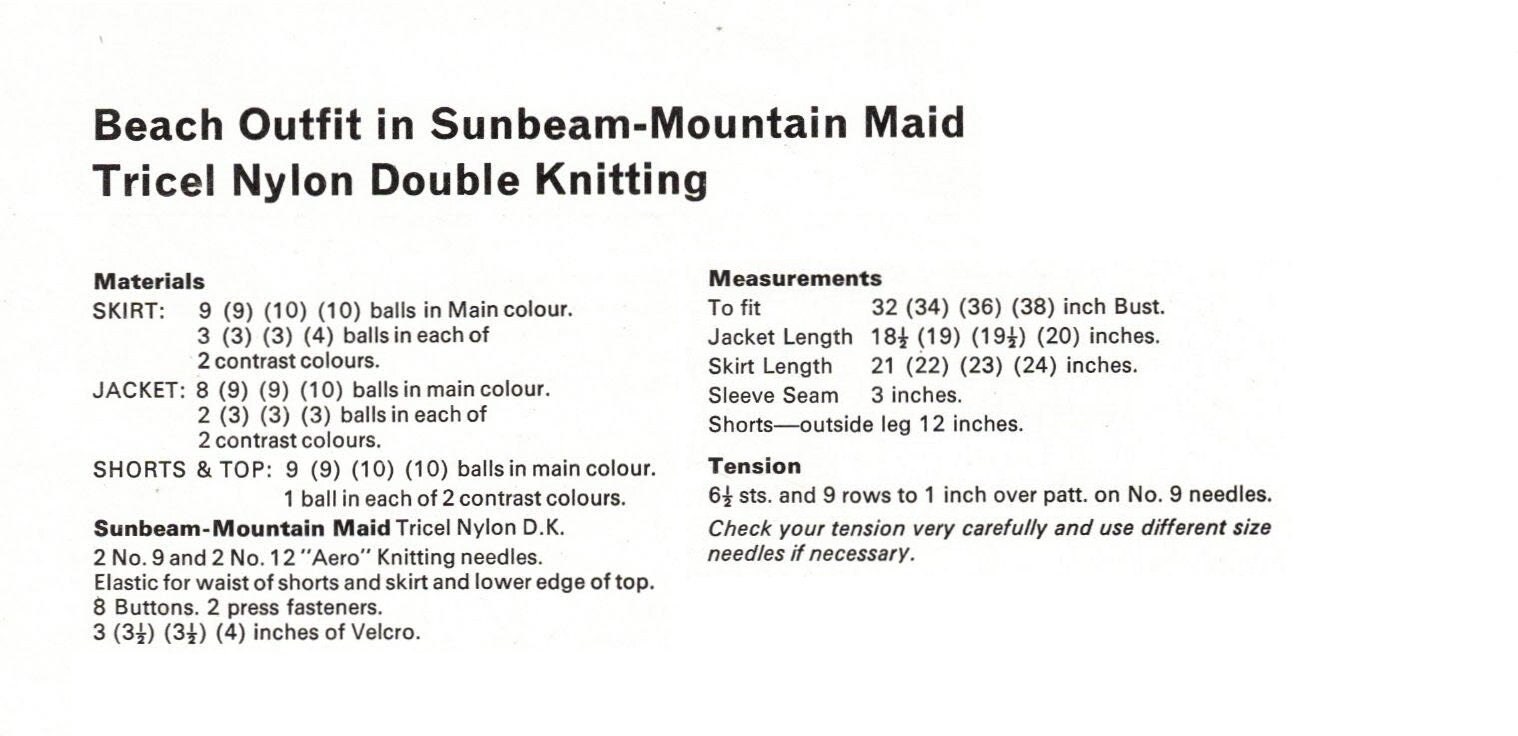 PDF 1960s Instant Digital Download Vintage Knitting Pattern - Etsy