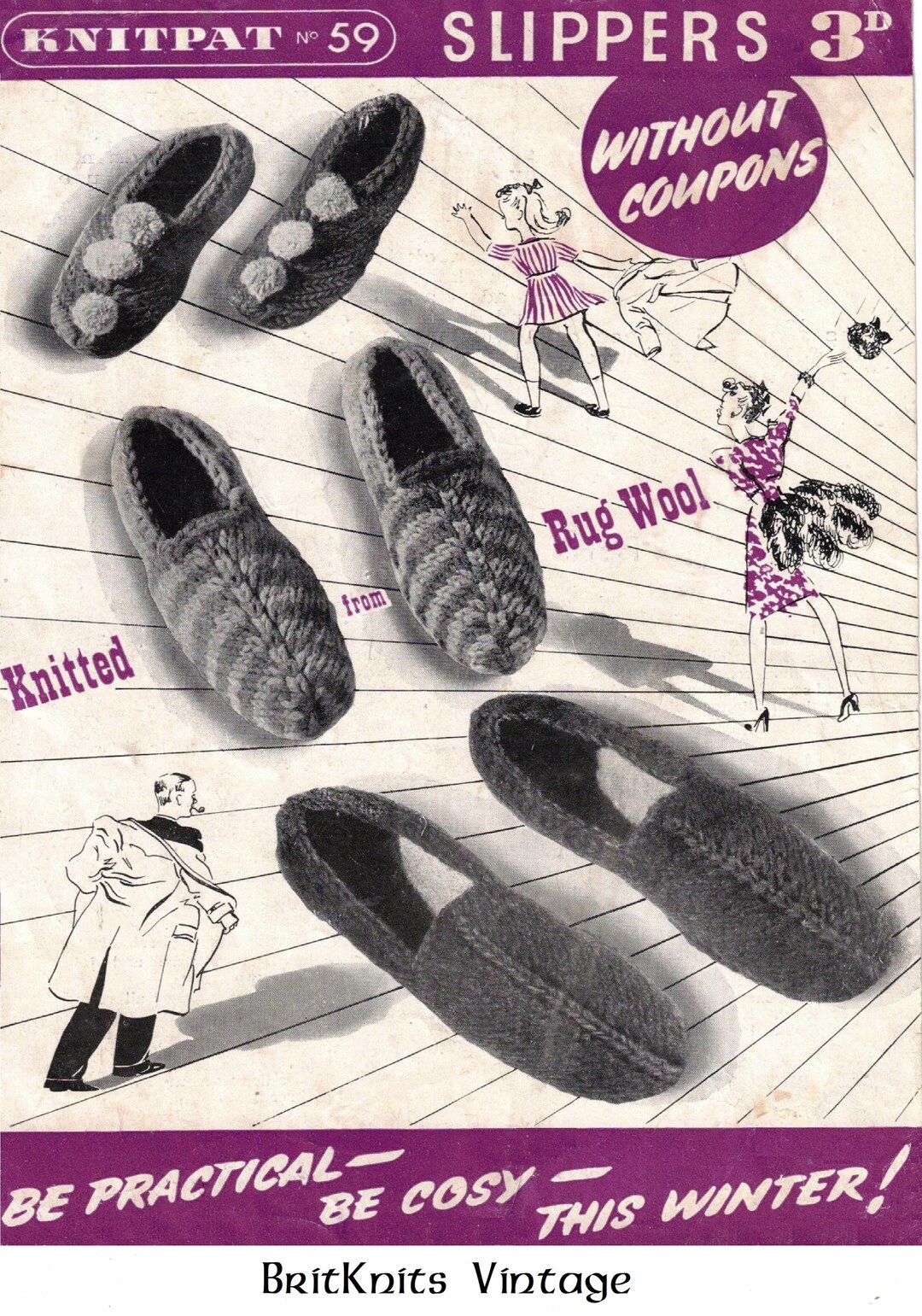 PDF 1940's Instant Digital Download Vintage WW2 War Time Knitting ...