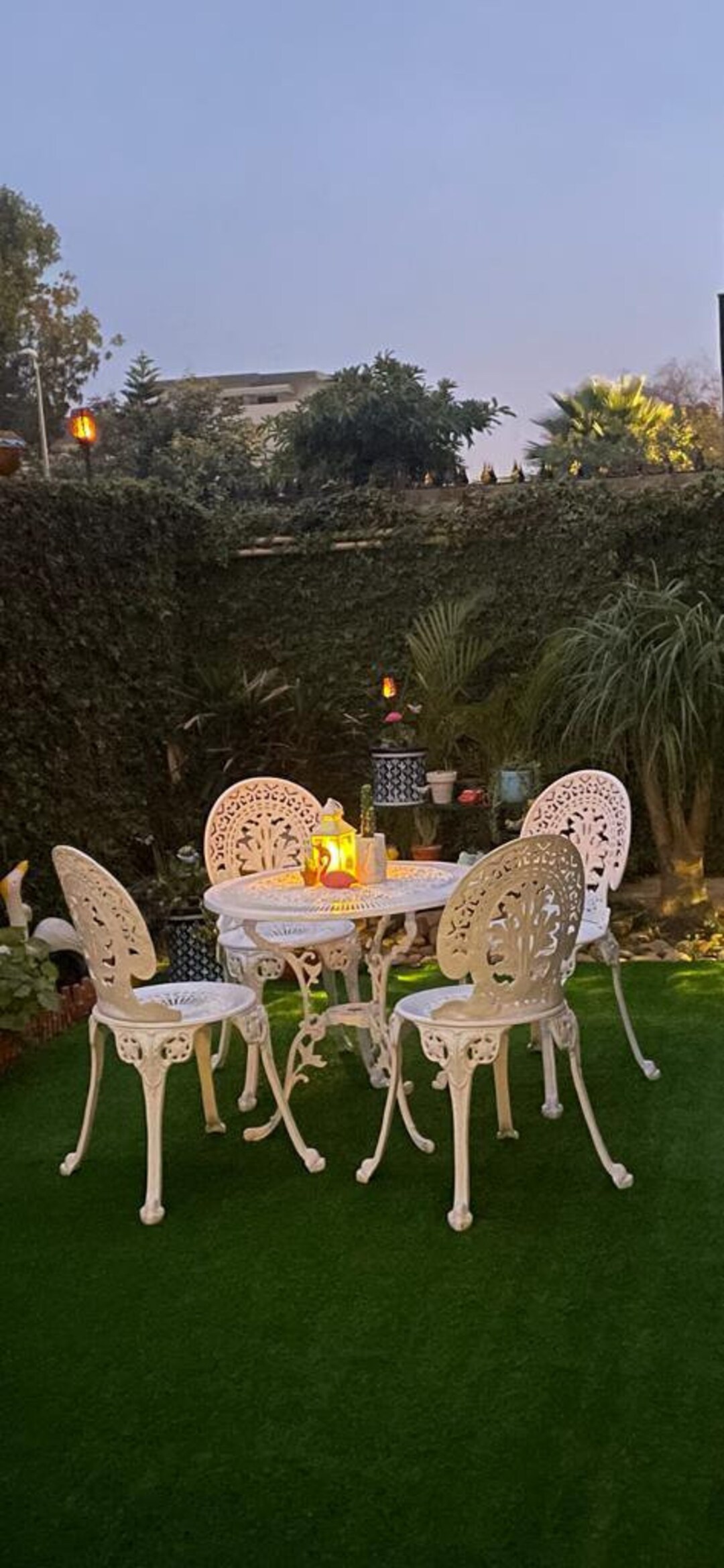 Patio Set Cast Furniture Cast Aluminum Chair Table Garden Furniture ...