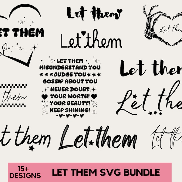 Let Them Svg - Etsy