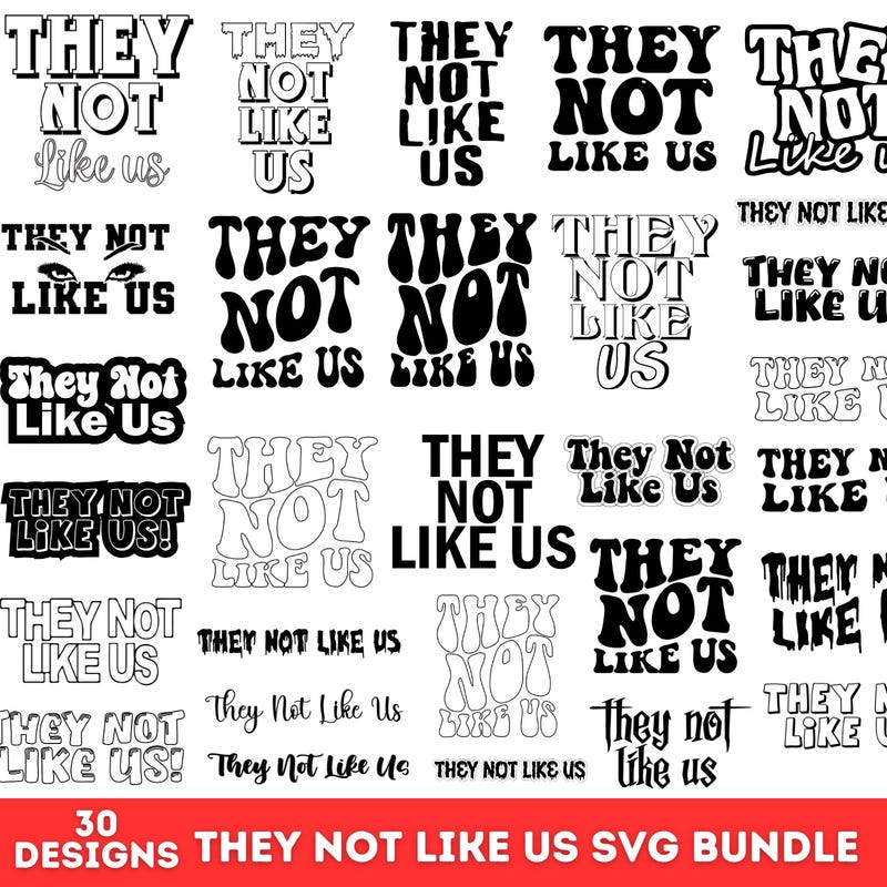 They Not Like Us Svg Png - Etsy