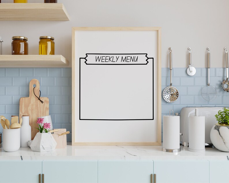 15 Weekly Menu Svg Png Files Bundle, Menu Svg, Meal Planning Svg ...