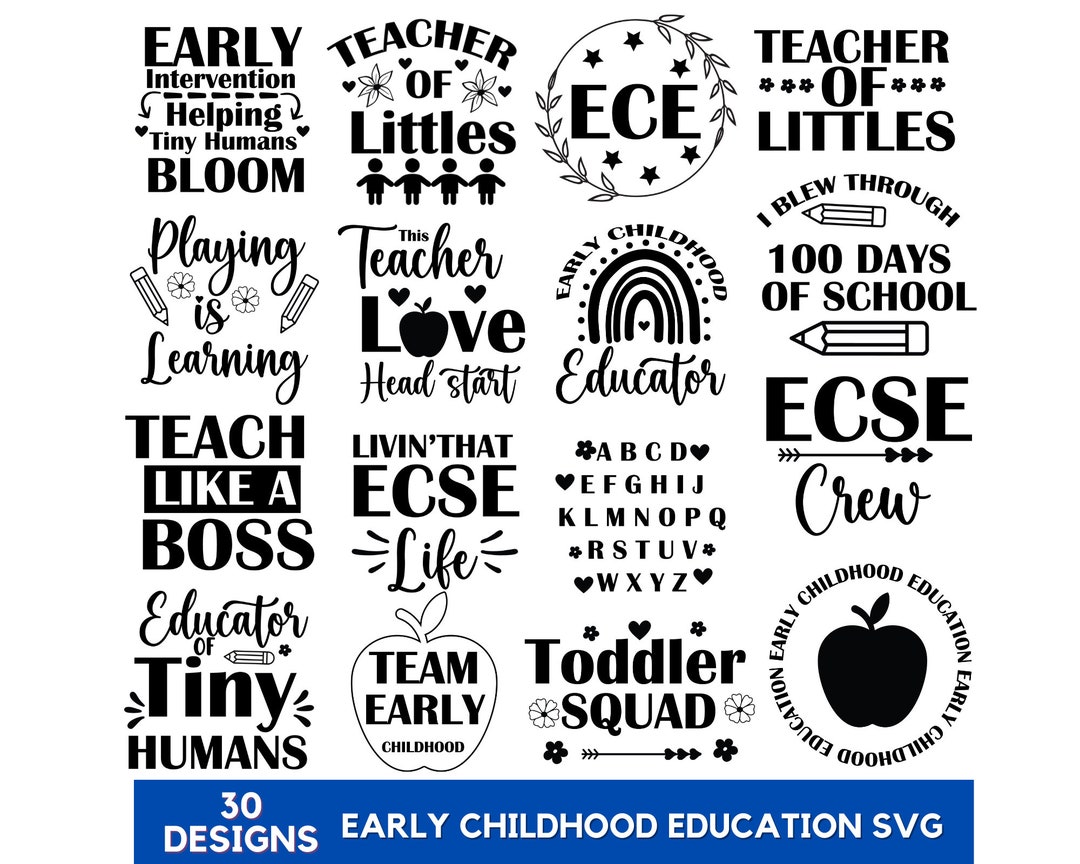Early Childhood Education Svg Png Bundle, Childhood Education Shirt Svg ...